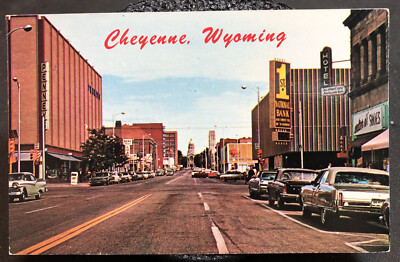 Capitol Avenue downtown Cheyenne, Wyoming street view, cars, signs | eBay