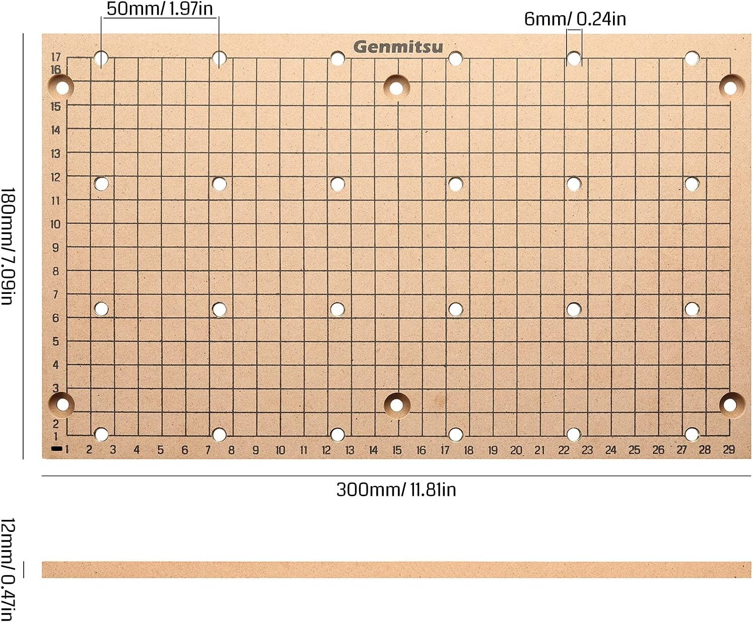 Genmitsu CNC MDF GRID Spoilboard for 3018 | Grelly UK
