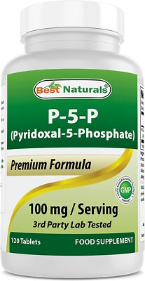 Best Naturals P5P Vitamin B6 100 mg/Serving 120 Tablets | eBay