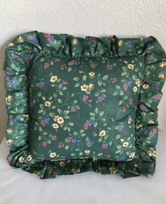 Longaberger Ruffle Pillow - Emerald Vine | eBay