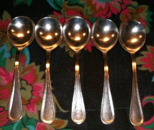Lot of 5 Vintage International Silver Co XII Soup Spoons | eBay