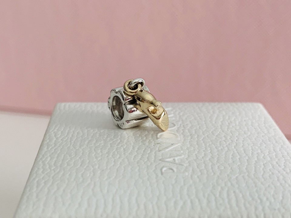 Pandora Sterling Silver&14k Gold Dangle Stiletto High Heel Bead 790349 ...