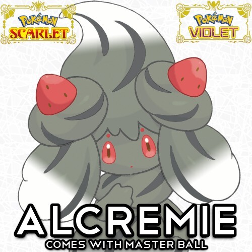 Shiny Alcremie Lv. 100 Timid Nature Sweet Veil Pokemon Home Scarlet ...