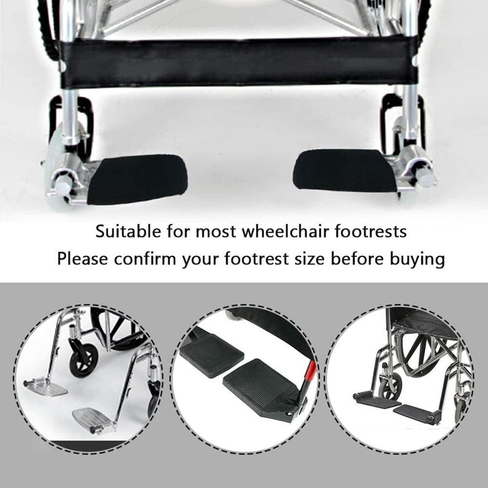 Wheelchair Footrest Covers AntiSlip Footplate Protector Pad Cushion ...