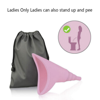 Female Woman Ladies She Urinal Urine Wee Funnel Camping Travel Loo Pink ...