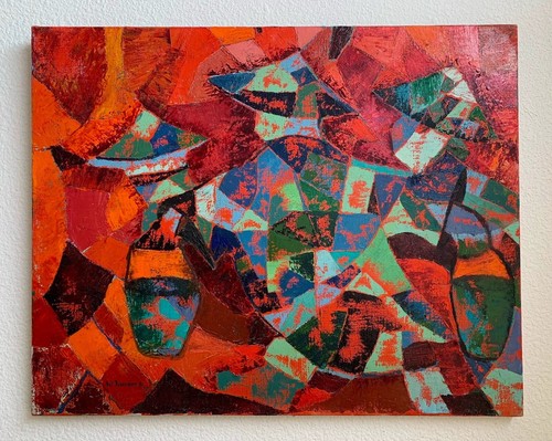 Neil Rosenblatt - Vintage Mid Century Abstract Modern oil - 1961 ...