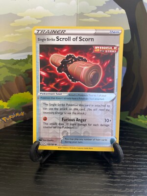 Single Strike Scroll of Scorn 133/163 - Battle Styles - Reverse Holo ...