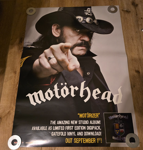 MOTORHEAD - MOTORIZER - ORIGINAL DOUBLE-SIDED PROMO POSTER - 2008 | eBay