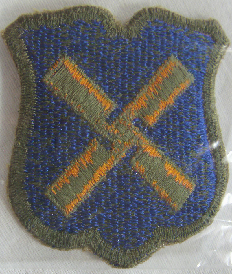 Pus009 - Ww2 Army 12th Corps OD Border Green Back Patch | eBay