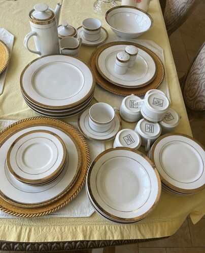 Sango Georgetown 8455 vintage china set in Empress Gold for 8 people ...