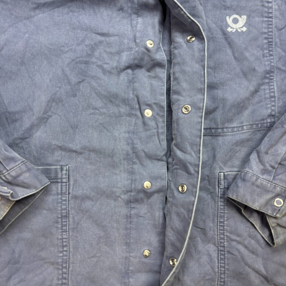 French Jacket Adult Large Blue VTG Military Work Wear Chore Utility ...
