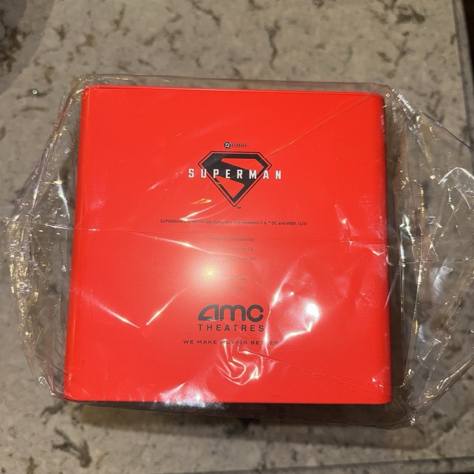 AMC 2025 Superman Daily Planet Newspaper Box Popcorn Bucket NEW BUBBLE ...