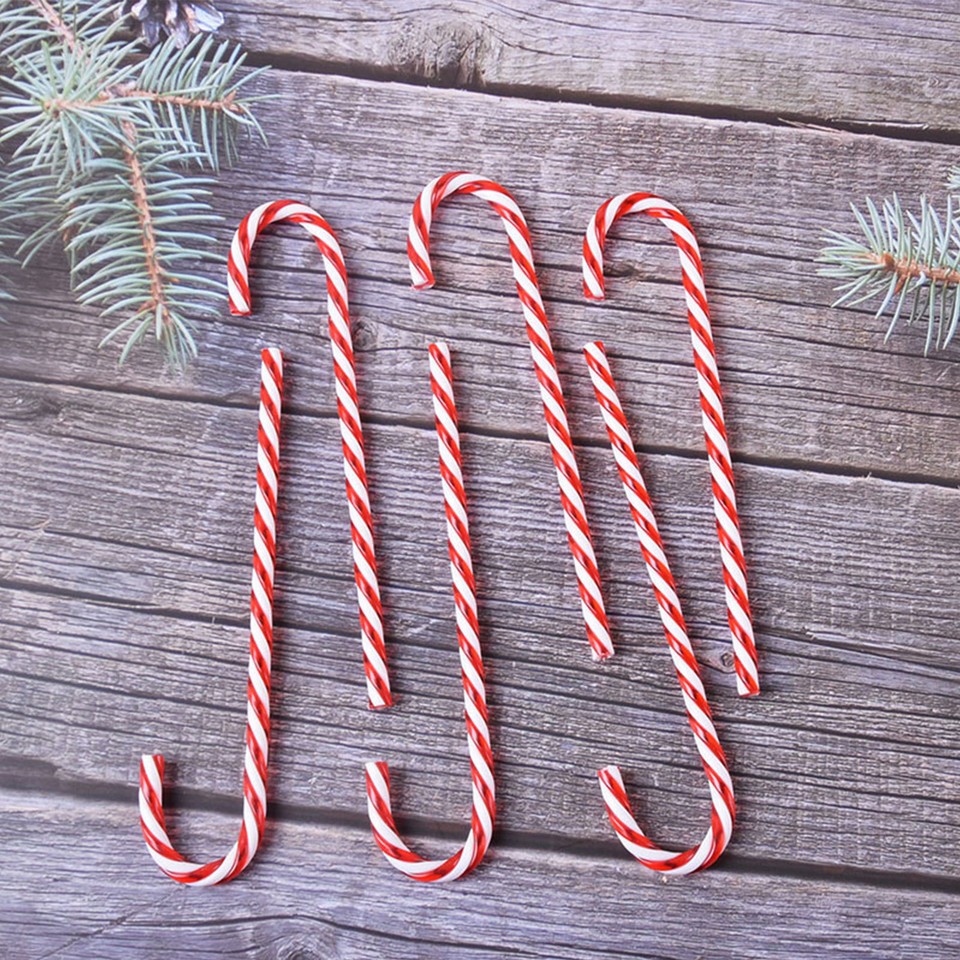 Christmas Acrylic Candy Cane Twisted Christmas Candy Canes Hanging ...