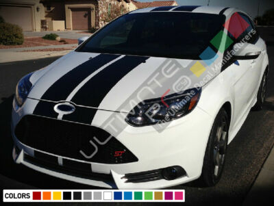 Stripe Kit Sticker Graphics Decal for Ford Focus RS ST Trunk Hood Lip ...
