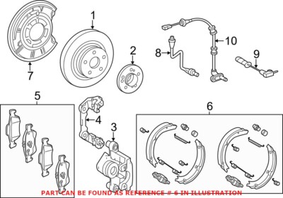 Genuine OEM Rear Parking Brake Shoe 0054203620 For Mercedes | eBay