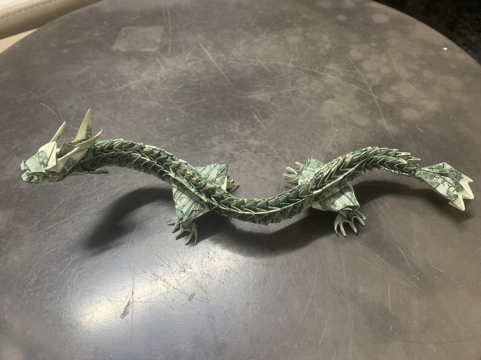 2 Dragon 3D Dollar Origami Handmade ( feng shui gifts ) Real Billls | eBay