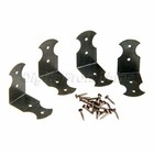 4/12/20Pcs S/L Metal Corner Bracket Guard Jewelry Case Desk Edge Cover ...