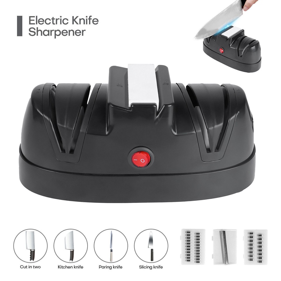 Professional Electric Knife Sharpener 2-Stage Home Kitchen Knives Sharpening | eBay