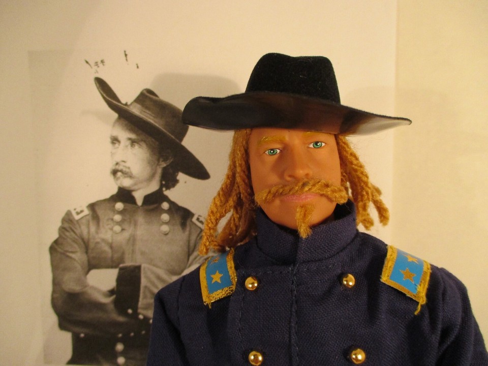 General George Armstrong Custer Civil War Indian fighter custom 1/6 12 ...
