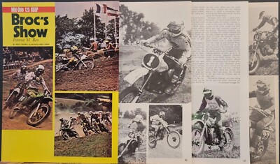 1978 Mid Ohio 125 USGP 5pg Article Print Ad Broc Glover Bob Hannah ...