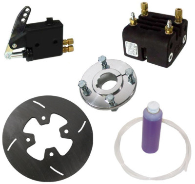 MCP REAR GO KART BRAKE KIT,CALIPER,7.1" ROTOR,1.25" HUB, & MASTER ...