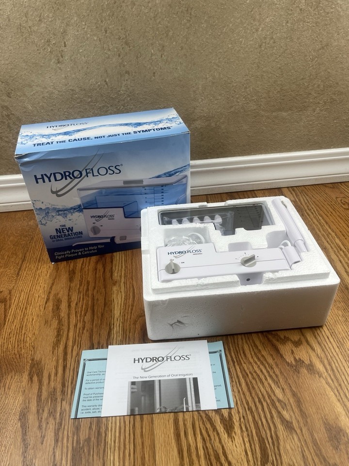 Hydro Floss New Generation of Oral Irrigators Open Box, 4 Color-Coded Jet Tips | eBay