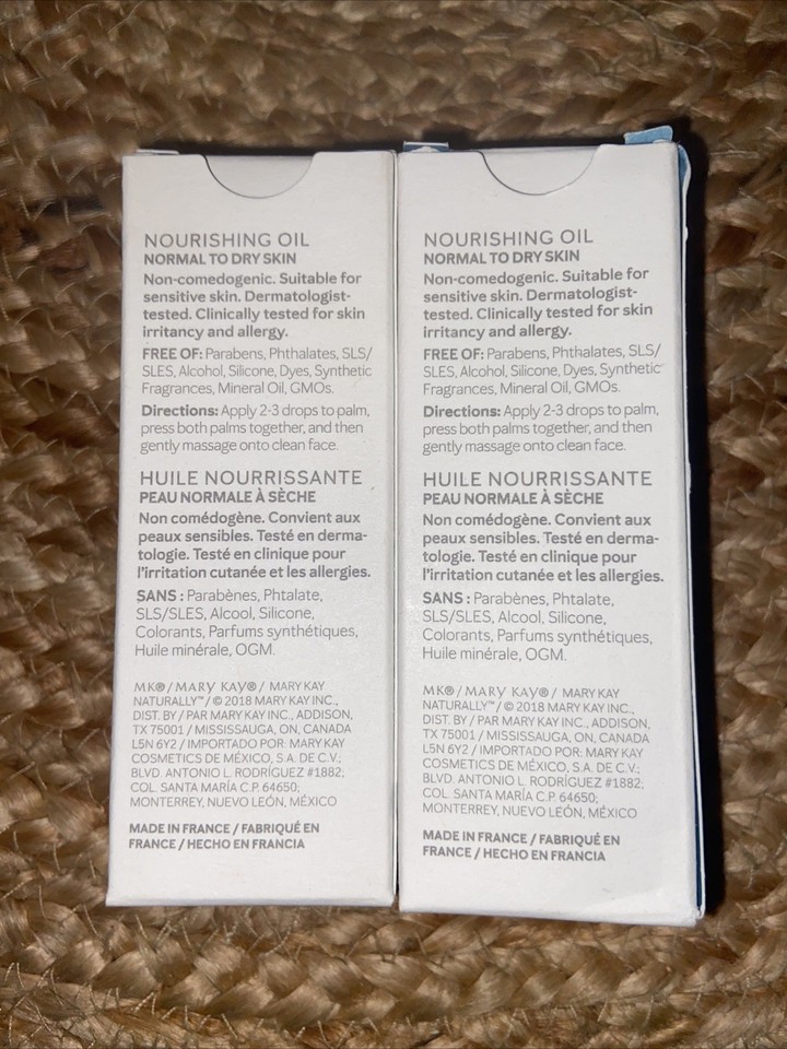 TWO Mary Kay Nourishing Oil 100% Natural 29ml | eBay
