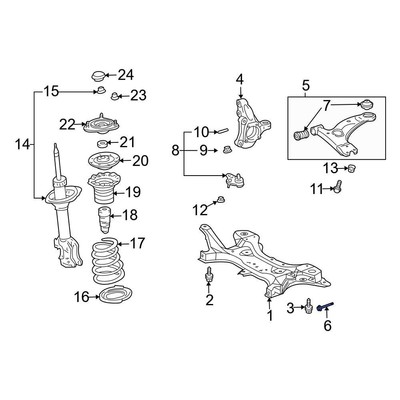 For Toyota Prius 2004-2009 Toyota 9011914108 Suspension Control Arm ...