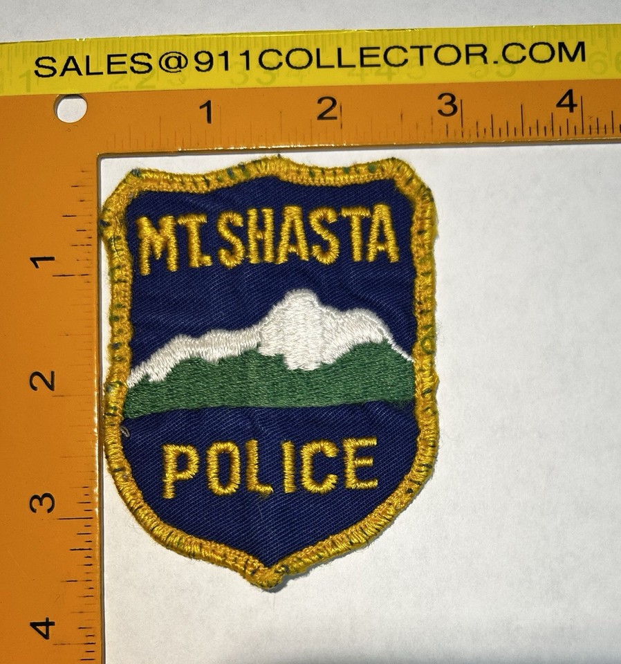 VINTAGE CA CALIFORNIA MOUNT SHASTA POLICE DEPT PATCH SISKIYOU COUNTY #PDD13 | eBay