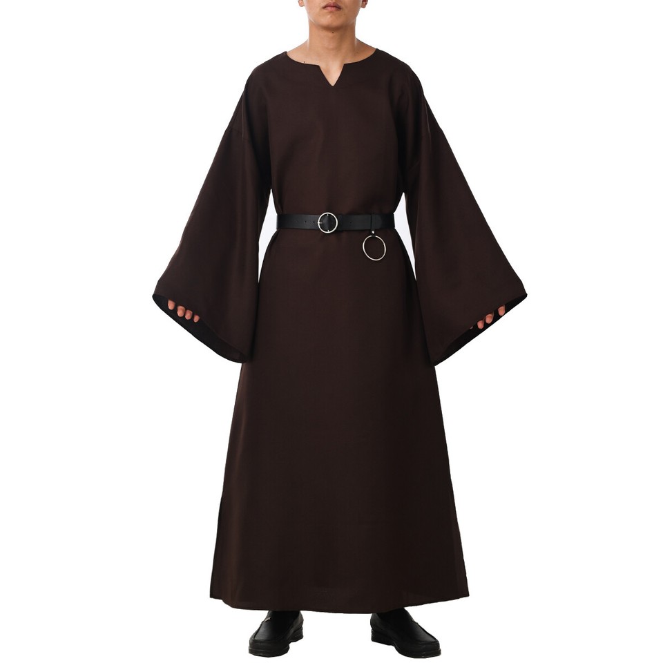 Medieval Renaissance Larp Cope Wicca Pagan Ritual Robe Gown With Belt ...