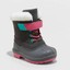 Cat & Jack Toddler Girls Size 9 Gray Teal Pink Winter Snow Boots ...