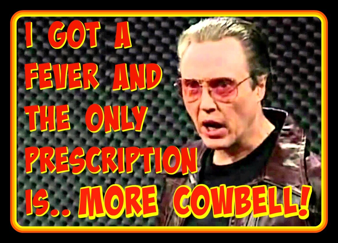 4.75" Funny MORE COWBELL! vinyl sticker. Ferrell, Walken SNL TV decal ...