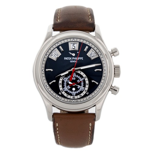 Patek Philippe Annual Calendar Chronograph White Gold Blue Dial 40.5mm ...