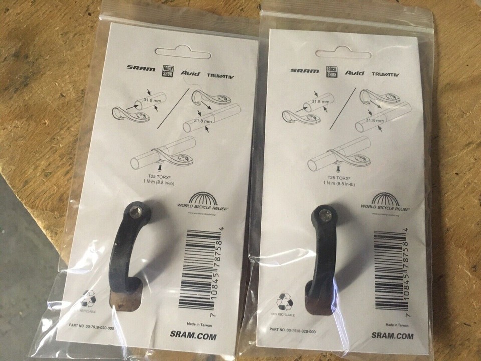 Pair (2) SRAM quickview road bike long mounts garmin out front GPS bike ...