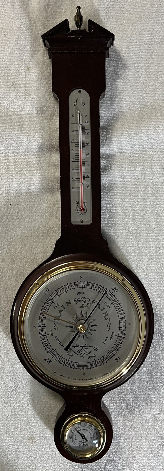Vintage Airguide Banjo Barometer, Thermometer and Hygrometer | eBay