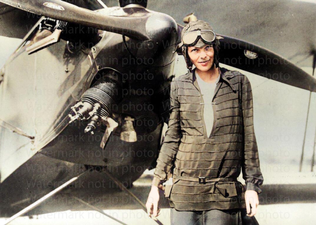 Amelia Earhart In Color