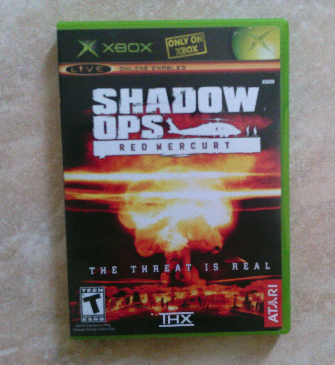 Shadow Ops: Red Mercury 2004 THX Original Xbox (NO DISC Case and Manual ...