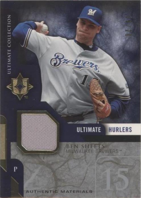 2005 Ultimate Collection - Ultimate Hurlers Materials Ben Sheets #UH-BS ...