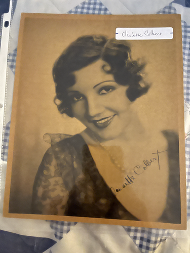 Claudette Colbert Classic Actress vintage 8x10 Photograph antique Movie ...
