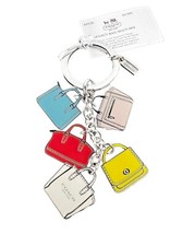Coach Leather Flowers Mix Key Chain Fob Ring Floral Bag Charm F84659 ...