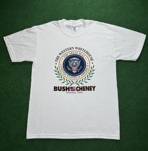 Vintage Y2K 2004 Bush Cheney Presidential Seal Republican Political Med ...