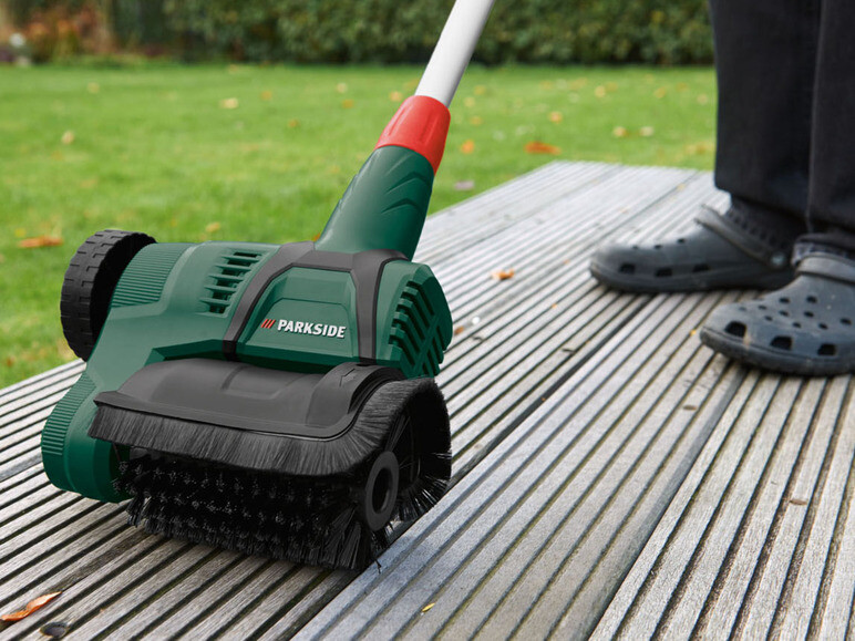 PARKSIDE 2-in-1 Electric 500W Patio Driveway Cleaning Brush Weed ...