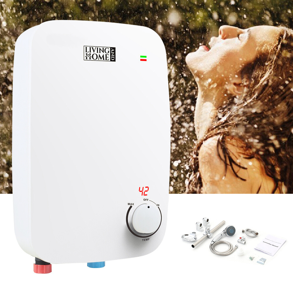 6 8 10KW Electric Tankless Water Heater Instant Boiler Under Sink Tap ...