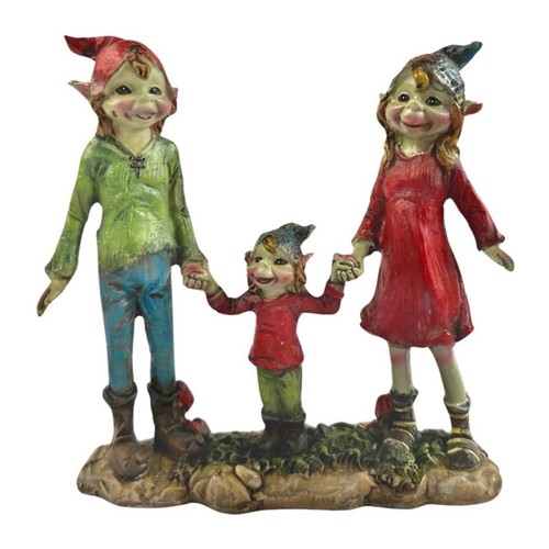 Pixie Family Statue Figurine Sculpture Bedroom & Home Decoration 14cm ...