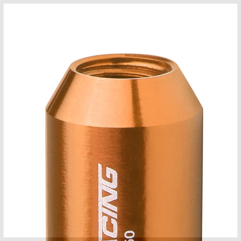 20x 12mmx1.5 {OPEN END/SPIKE CAP} Orange 123mm Tuner Wheel Rim Lug Nut ...