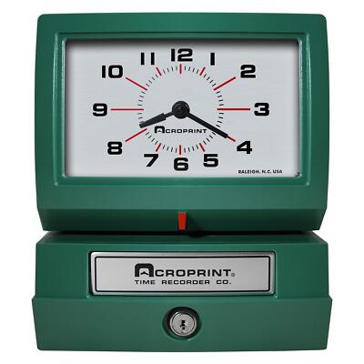 Acroprint Model 150 RR4 Heavy-Duty Automatic Time Recorder Punch Clock ...