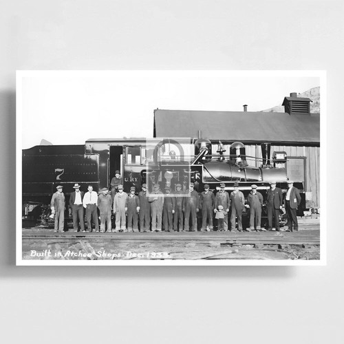 Uintah Railway Train Locomotive Atchee Shops Colorado CO Reprint ...