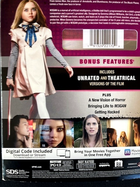 M3GAN-2023 (Blu-Ray-DVD-Digital) W/ Slipcover Unrated & Theatrical Versions NEW | eBay