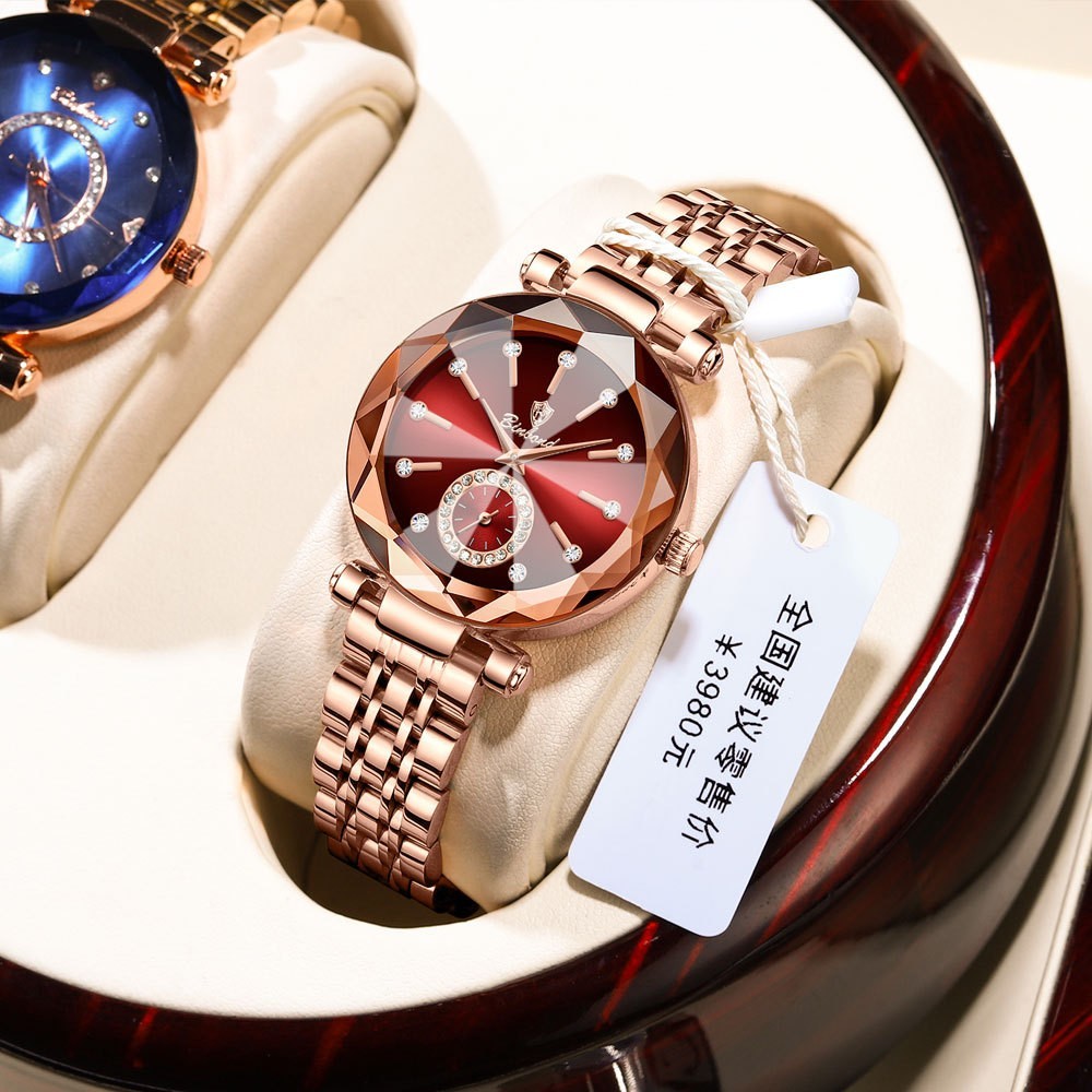 BINBOND Women's Watch Luxury Quartz Niche Diamond Solid Steel Belt Waterproof | eBay