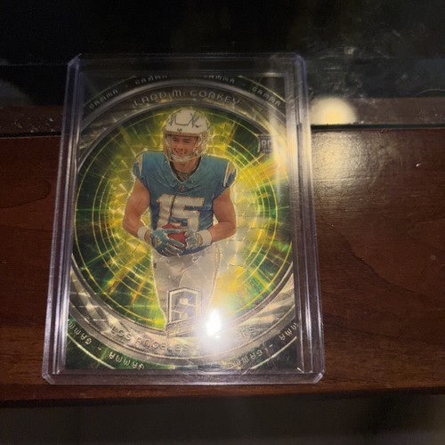 2024 Spectra Gamma Ladd McConkey Gold Vinyl 1/1 RC | eBay